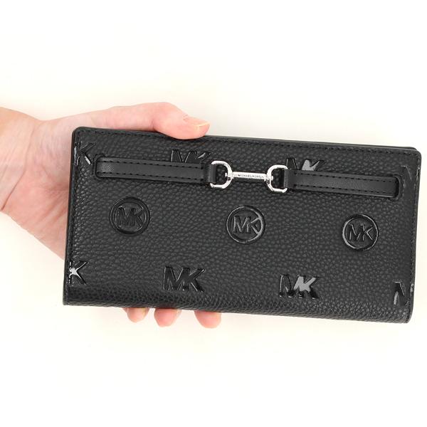 型番：35R6S2ZE3V1ブランド：マイケル・コース商品名：CARSON LG SNAP WALLET ウォレットカラー：ブラック