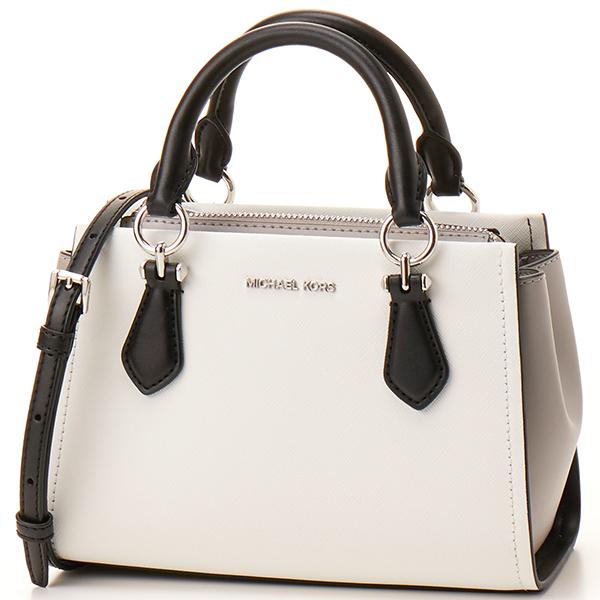 型番：35R6S6AM5L2633ブランド：マイケル・コース商品名：MARILYN SM MSGR サッチェルカラー：パールグレー　マルチ
