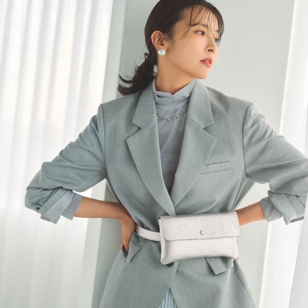 型番：501088030126ブランド：トプカピ商品名：【Breath TOPKAPI】ELAN エラン シュリンクレザー 3way ミニ ボディバッグカラー：グレージュ/クリーム/シルバー/ブラック