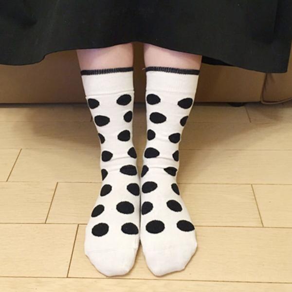 型番：DOTCOM WSブランド：パッパ セレクト商品名：DEMOCRATIQUE デモクラティックソックス DOTCOM Womens 水玉ドット 北欧靴下カラー：SEA.BLUE/RED/SAND/YELLOW/WHITE/NAVY