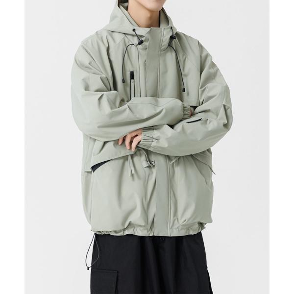 型番：idhtlj136aブランド：アイモハ商品名：多機能シティージャケット/Multifunctional City Jacketカラー：ブラック/グリーン/パープル