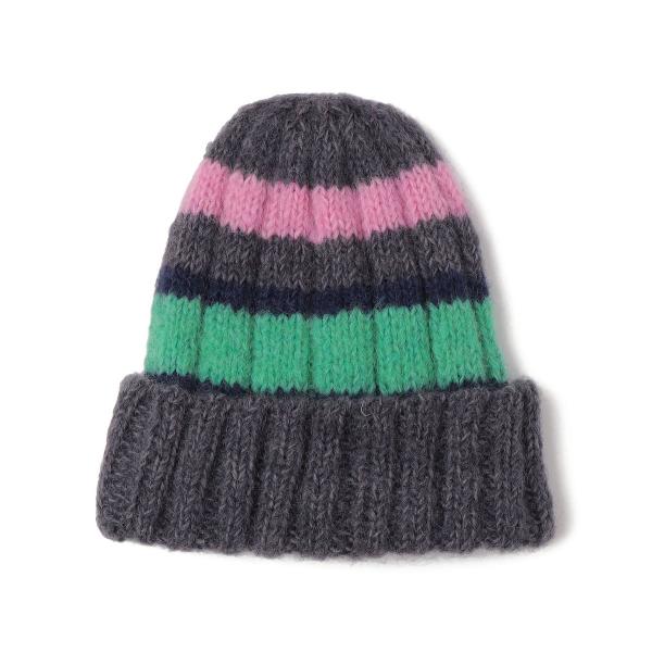 型番：228570010ブランド：シップス カラーズ商品名：sublimeroe:ハンドニット ライン ワッチキャップカラー：グレー/ブラウン/オリーブ
