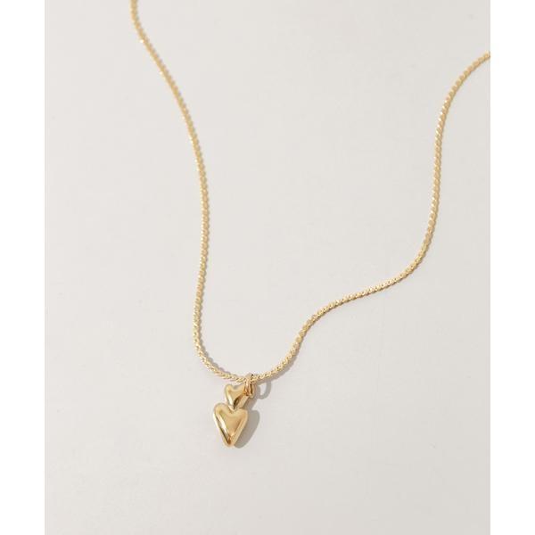型番：SMA6-2PF095ブランド：スメリー商品名：ステンレスダブルハートネックレスカラー：ゴールド