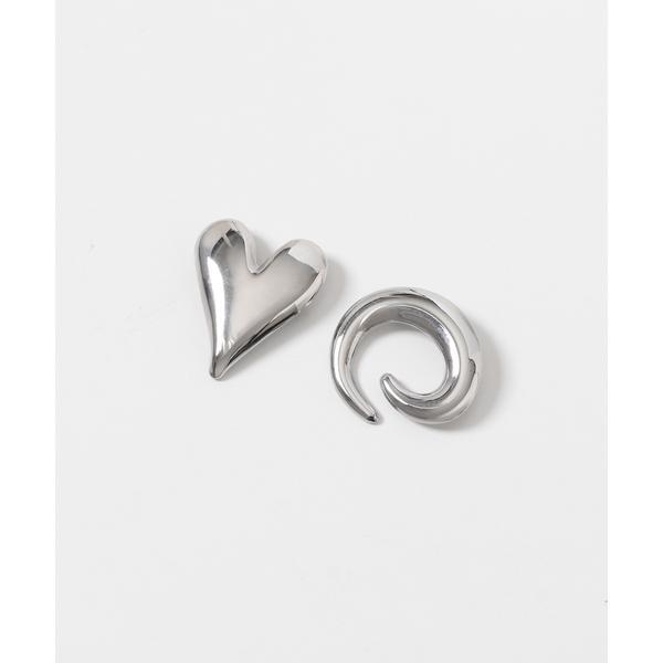 型番：UR26130-2247003ブランド：アーバンリサーチ商品名：decor『デコール』　Broach heart 2piece setカラー：シルバー/ゴールド