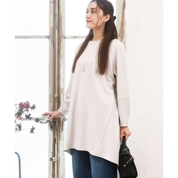 型番：OLELA14069ブランド：エウルキューブ商品名：【大きいサイズ】コクーンスリーブバックフレアトップスカラー：ライトブルー(50)/グレージュ(89)/ブラック(94)