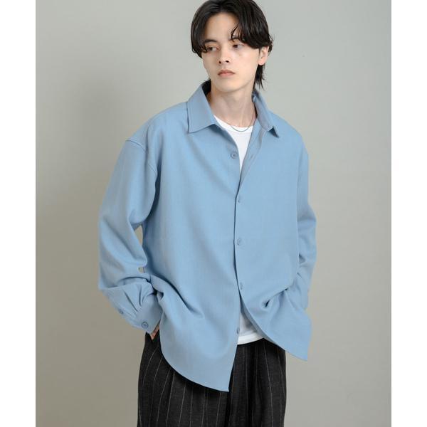 型番：AAA7-13C109ブランド：センスオブプレイスバイアーバンリサーチ商品名：『UR TECH』ヘリンボーンレギュラーカラーシャツカラー：チャコールグレー/ライトベージュ/カーキ/ライトブルー