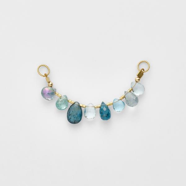 型番：10254717821ブランド：アガット商品名：＜Eva Hanusova for agete（エヴァハヌソヴァフォーアガット）＞ネックレスチャームカラー：ブルー