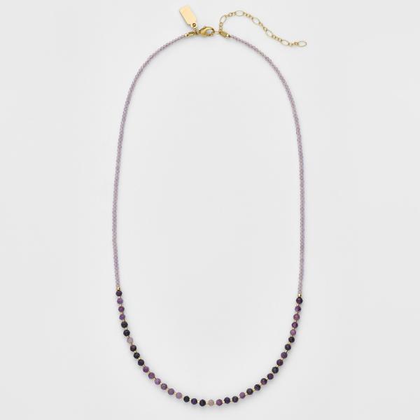 型番：10254716819ブランド：アガット商品名：＜Eva Hanusova for agete（エヴァハヌソヴァフォーアガット）＞ネックレスカラー：パープル