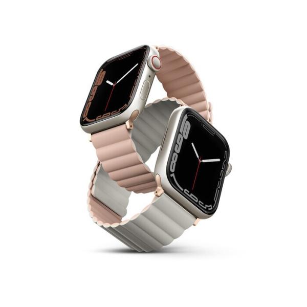 型番：REVIXブランド：ユニーク商品名：【UNIQ】 Apple Watch プレミアム リバーシブルベルト / REVIXカラー：Lillac　/　White/Blue　/　Black/Pink　/　Beige/White　/　Blue...