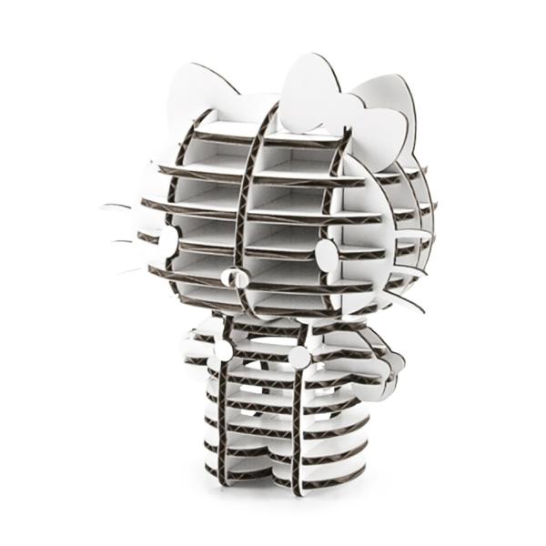 型番：HelloKittyブランド：フラッツ商品名：【FLATS】立体パズル / ハローキティカラー：白