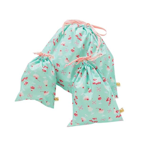 型番：6355-2002CAブランド：フェフェ商品名：CAMILLA | ３点巾着セット - ペパーミントデザートカラー：PM.DESSERT