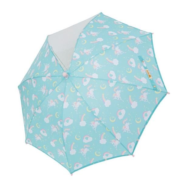 型番：6857-2003ブランド：フェフェ商品名：SPLISH SPLASH | 窓付き傘(45cm) - ミントユニコーンカラー：MI.UNICORN