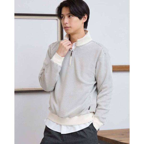 型番：314RF410ブランド：ゴールデンベア商品名：ハーフZIPスウェットカラー：アイボリー/ネイビー