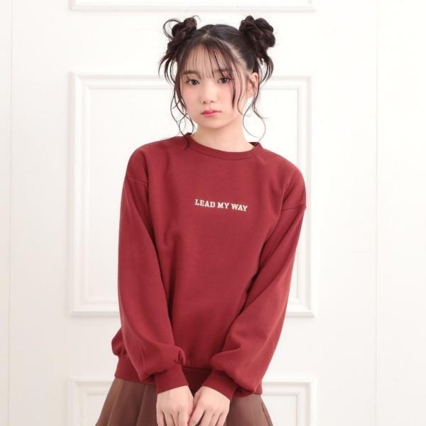 型番：31915011ブランド：ピンクラテ商品名：ボアくまちゃんアップリケ裏起毛トレーナーカラー：アイボリー（００４）/ブラック（０１９）/ミントグリーン（０２１）/レッド（０６２）