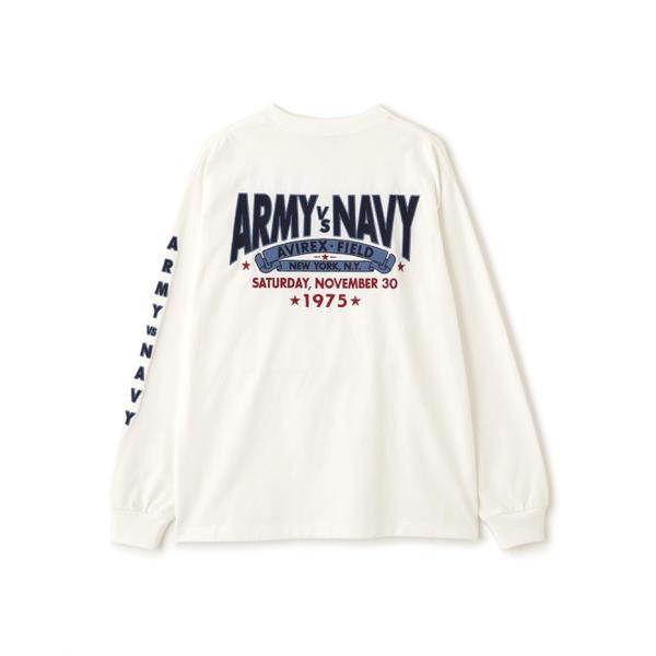型番：7836130002ブランド：アヴィレックス商品名：ARMY VS NAVY GAME DAY L／S T-SHIRTカラー：ホワイト/ネイビー/チャコール