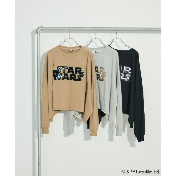 型番：06001278300ブランド：グリーンパークス商品名：STAR WARS／メタルプリントスウェットカラー：杢グレー/ブラック/ベージュ