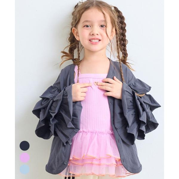 型番：0010361131ブランド：マーキーズ商品名：チュールフリルチュニックカラー：Ｇ３０ピンク/Ｃ１０ライトブルー/Ｂ６０グレー