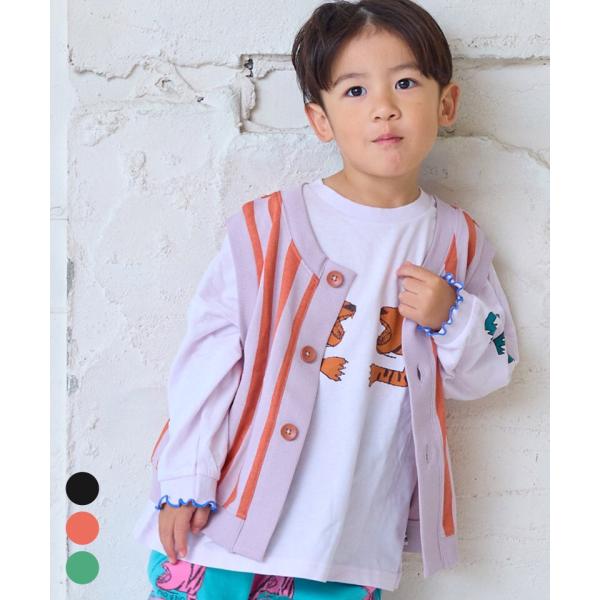 型番：0010361122ブランド：マーキーズ商品名：ミニウラケストライプベストカラー：Ｆ９９オレンジストライプ/Ｂ９９ブラックストライプ/Ｅ６９グリーンストライプ