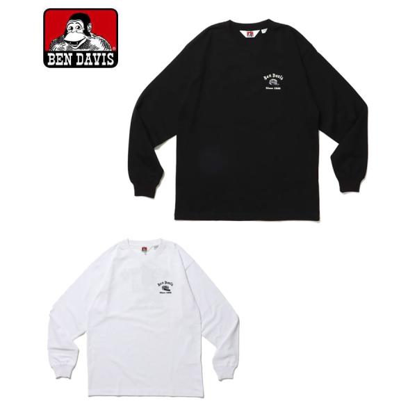 型番：ben511lt780027ブランド：ベンデイビス商品名：THEATER EMBRO L/S TEE(REG) / 2カラー [25780027]カラー：ブラック（01）/ホワイト（07）