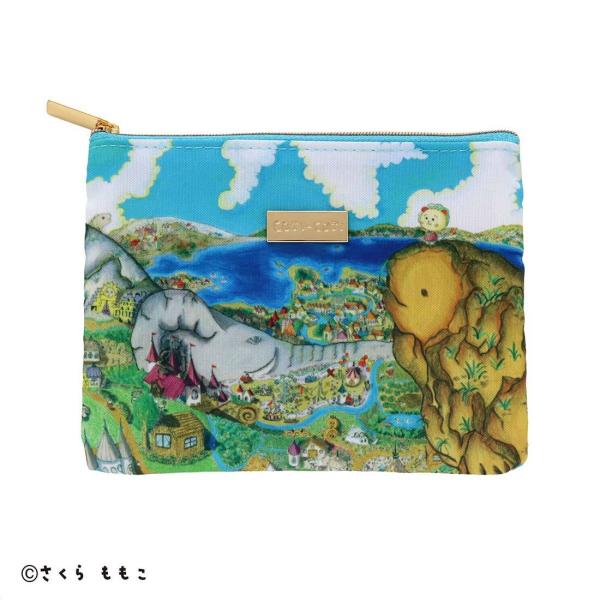 型番：0018080001ブランド：ブルーミング商品名：コジコジ　ポーチ　メルヘンの国  【COJI-COJI（コジコジ）】カラー：ブルー