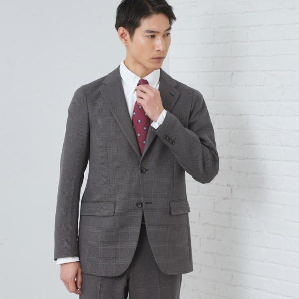 型番：61645105ブランド：ザ ショップ ティーケー商品名：【セットアップ可防シワ洗濯機OK】AVANT WOOLYグレンチェックジャケットカラー：グレー（２１２）/ネイビー（２９４）