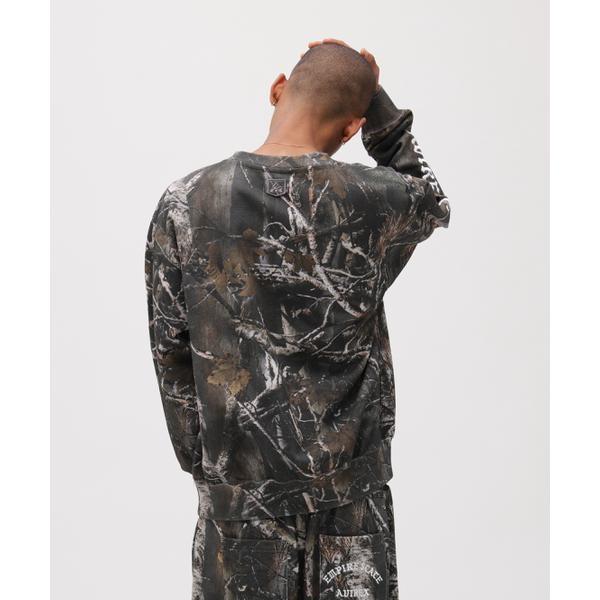 型番：7836132003ブランド：アヴィレックス商品名：CREW NECK SWEAT ”REAL TREE CAMO”カラー：ブラック/カモ4