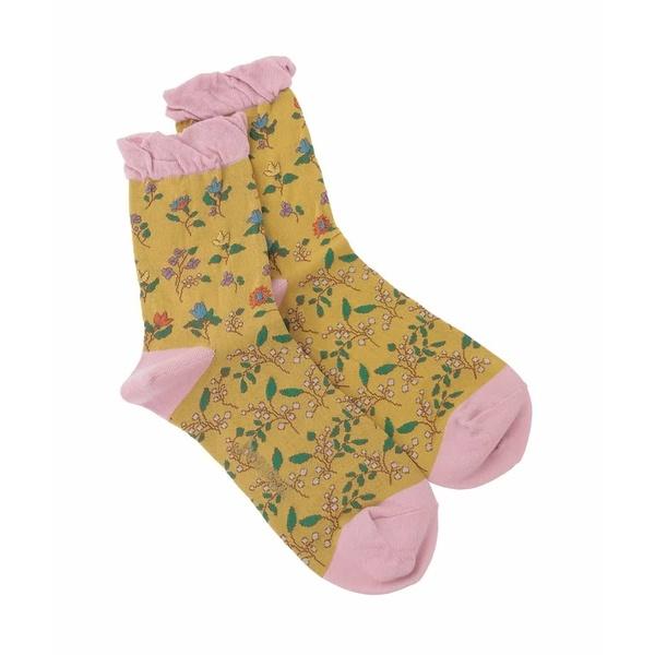 型番：GG9CD30035ブランド：ホコモモラ商品名：El galgoフラワージャカードソックスカラー：イエロー/ライトブルー/アイボリー