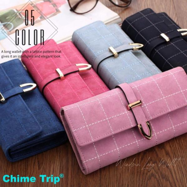 型番：26060ブランド：チャイムトリップ商品名：Chime Trip/モダントラッドチェックウォレット ST/No.26060カラー：ブラック/ブルー/サックス/ピンク/ローズピンク