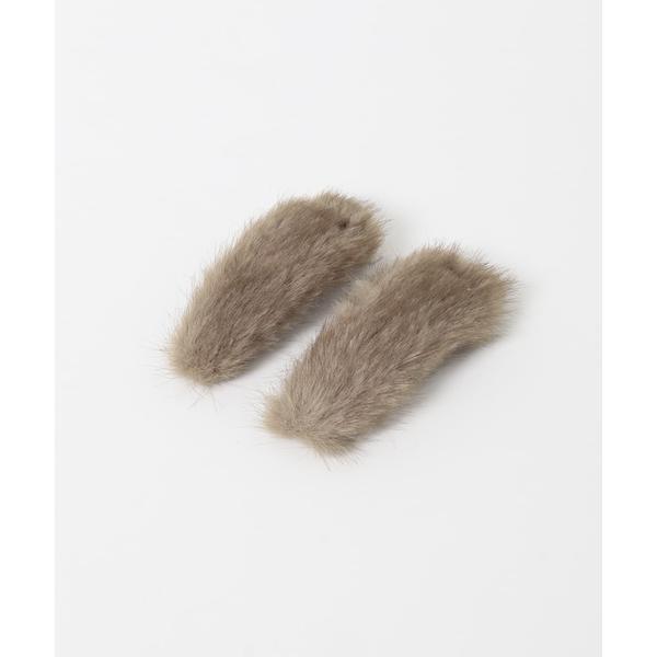 型番：RWA6-HP09625ブランド：アーバンリサーチ ロッソ商品名：heyep　Faux Mink Hair Clips-2Pカラー：ブラウン/グレー
