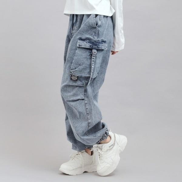 型番：31965111ブランド：ピンクラテ商品名：◆デニムカーゴパンツカラー：ブラック（５１９）/ブルー（５９３）