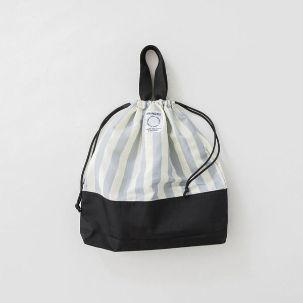 型番：14-6171-753ブランド：ブランシェス商品名：持ち手付き巾着カラー：ベージュ/ブラック