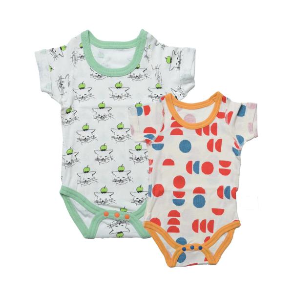 型番：0011361020ブランド：マーキーズ商品名：2点セット/半袖ボディシャツカラー：Ａ８４マルチ総柄/Ｃ１４ライトブルー総柄/Ｂ１４オフホワイト総柄