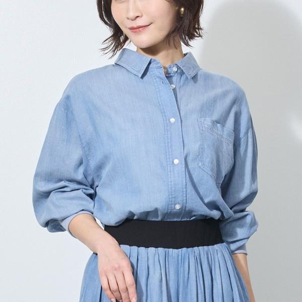 型番：6168-8056ブランド：ニコルホワイト商品名：【WALDO】2.5オンスデニムシャツカラー：60ブルー/67ネイビー