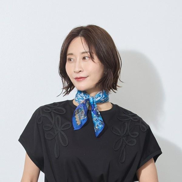 型番：6168-7622ブランド：ニコルホワイト商品名：【WALDO】シアースカーフカラー：13ブラウン/60ブルー/67ネイビー