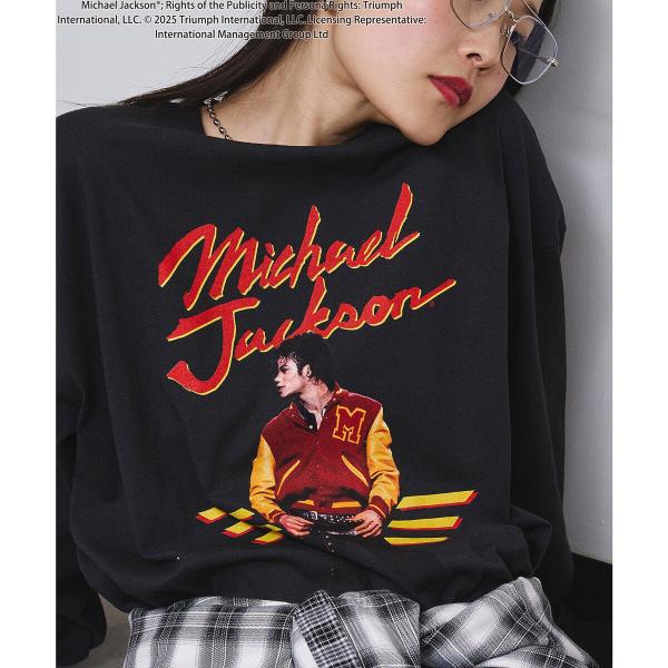 型番：212261011017ブランド：ローズバッド商品名：MICHAEL JACKSON/THRILLER LONG SLEEVE T-SHIRTSカラー：WHITE/BLACK