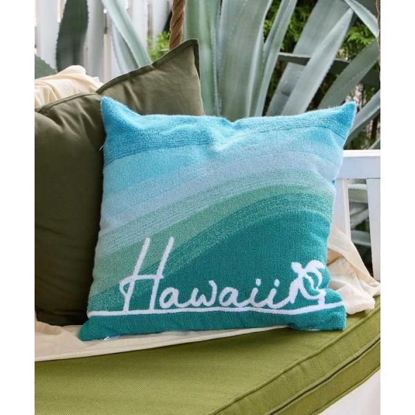 型番：45WP6107-2026ブランド：カヒコ商品名：【カヒコ】ビーチグラデーションクッションカバーカラー：ミント/ブルー