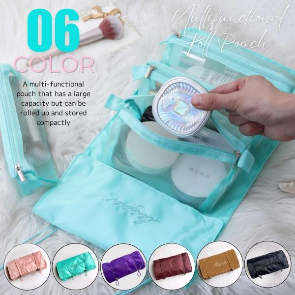 型番：26037ブランド：チャイムトリップ商品名：Chime Trip/メッシュロールマルチポーチ ST/No.26037カラー：ブラック/ピンク/パープル/ミントグリーン/キャメル/ボルドー