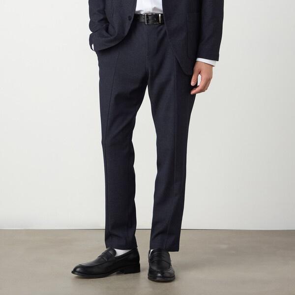 型番：47-55PO12-206ブランド：コムサイズム商品名：【セットアップ対応】デニムライクストレッチ テーパードパンツカラー：ブラック/ネイビー