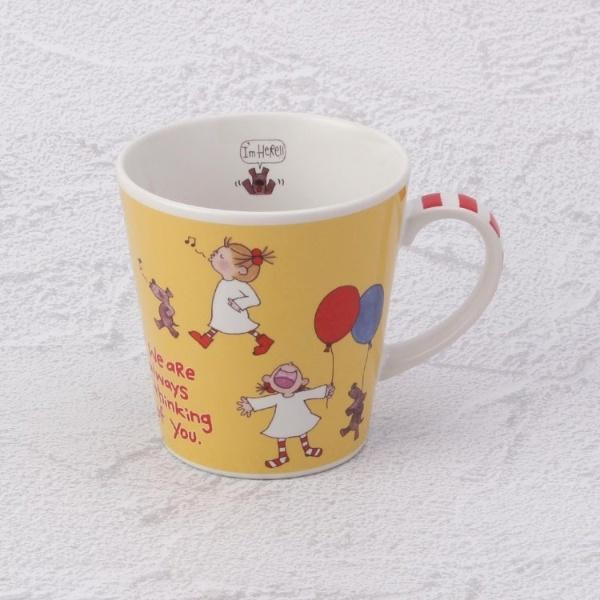 型番：41055755ブランド：ワンズテラス商品名：COCOちゃん マグカップ 250mlカラー：ホワイト（９０１）/イエロー（９３２）