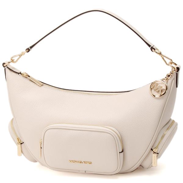 型番：35R6G0WS8L2171ブランド：マイケル・コース商品名：MERRITT ぺブルレザー コンバーチブル ポケット ショルダー ミディアムカラー：ライトクリーム