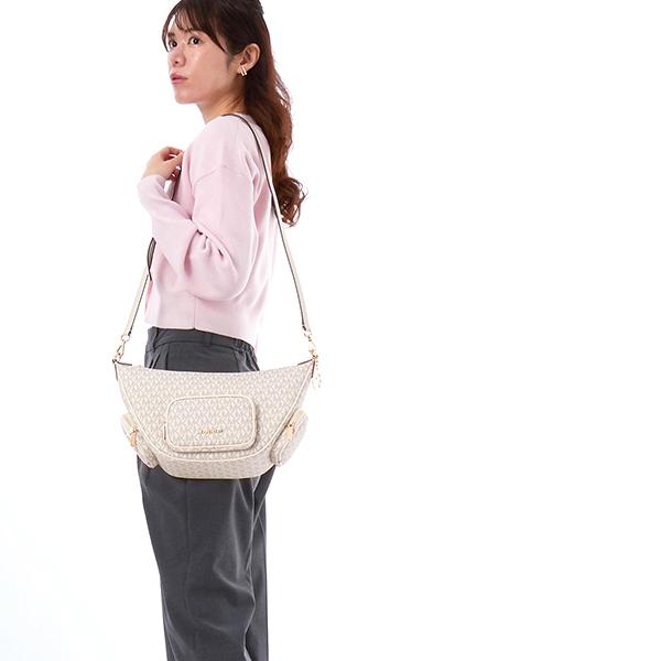 型番：35R6G0WS8B2605ブランド：マイケル・コース商品名：MERRITT コンバーチブル ポケット ショルダー ミディアム - MKシグネチャーカラー：ライトクリーム　マルチ