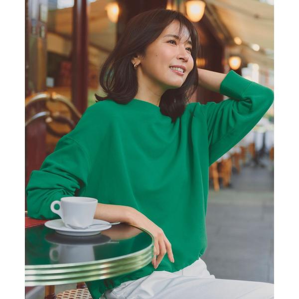 型番：KKUMLS0158ブランド：アンフィーロ商品名：ハイストレッチ ドロストスウェットカラー：グリーン/ピンク/TOPグレー/ネイビー/オフ