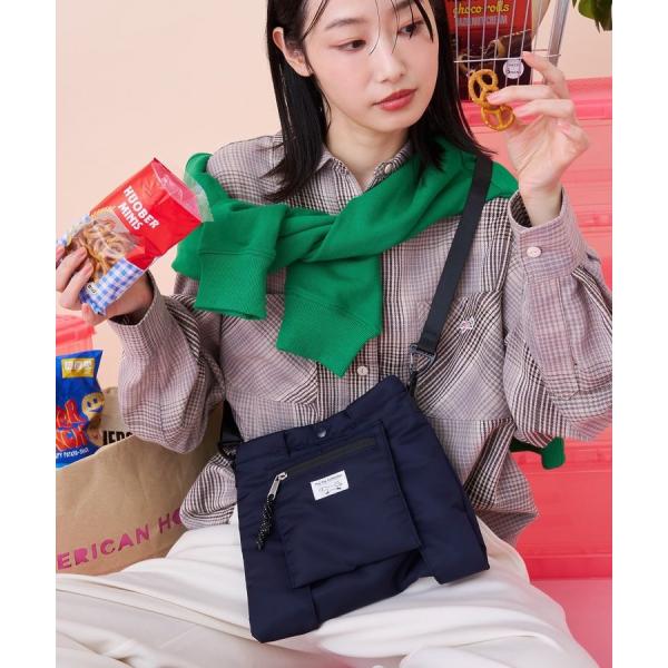 型番：0H001266000ブランド：アメリカンホリック商品名：【PENNEY'S】ナイロンサコッシュカラー：ベージュ/ダークネイビー