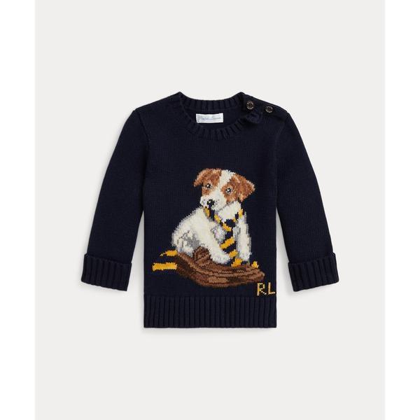 型番：CWPOSWEI6820275ブランド：ポロ ラルフ ローレン商品名：(ベビー)ドッグインターシャ コットン セーターカラー：410ネイビー