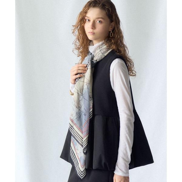 型番：AA3DLS0201ブランド：23区商品名：コットンシルク マップ柄 ストールカラー：モノトーン/マルチカラー