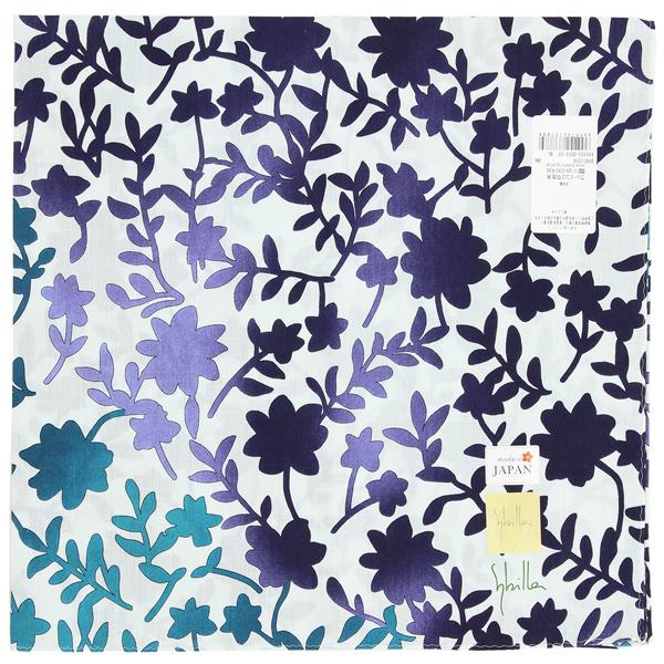 型番：1431030011ブランド：シビラ商品名：シビラ　大判　プリントハンカチ（58cm）ambos（アンボス・両方）　【Sybilla】カラー：ブルー/イエロー/ブラック