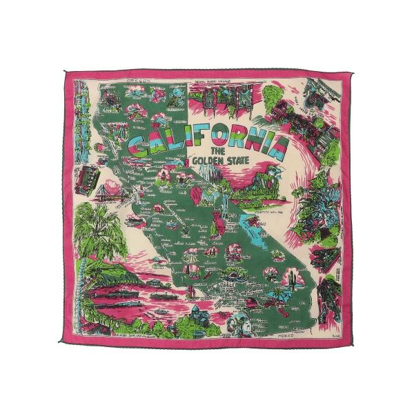 型番：728600009ブランド：シップス エニィ商品名：BINDU: マップ バンダナ 26SSカラー：レッド/オレンジ/イエロー/ライトブルー/ネイビー/ラベンダー