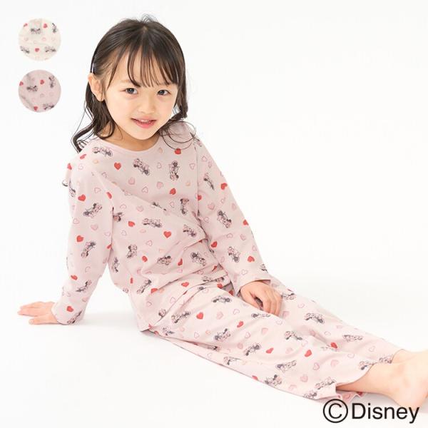 型番：N27799ブランド：クレセント商品名：ミニーマウス/長袖パジャマカラー：オフホワイト/ピンク