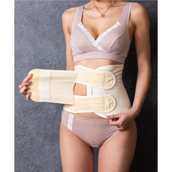 型番：SI-0077ブランド：スウィートマミー商品名：産後 くびれ復活 ウエストニッパーカラー：ブラック/イエローベージュ