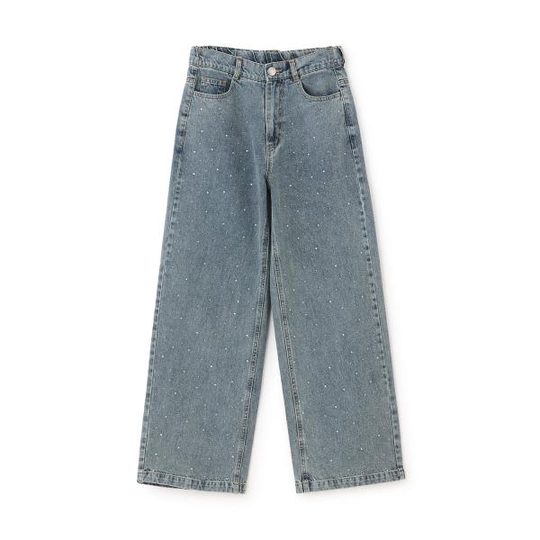 型番：8361106ブランド：ラブトキシック商品名：オシャ映えストーンデニムパンツカラー：ブルー/ライト　ブルー/グレー/ライト　グレー